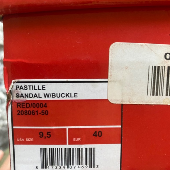 Kickers | Shoes | Kickers Red Leather Sandals Womens Us95 Euro 4 | Poshmark